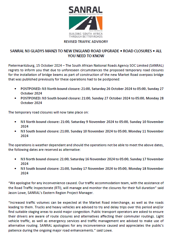 South Africa Alerts | View Live SA Alerts | i-TRAFFIC